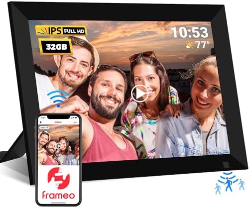 Buy FRAMEO WiFi Digital Picture Frame, 10.1 Inch Smart Digital Photo ...