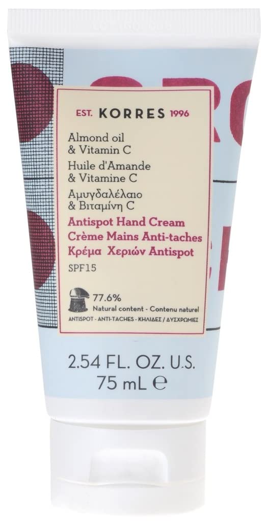 KORRES Almond Oil & Vitamin C Handcreme, Anti-Spot, mit SPF15 ...