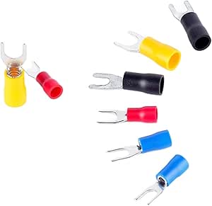 Amazon.co.jp: 60 PCS Ring Crimp Connector Wire Terminal Cable ...