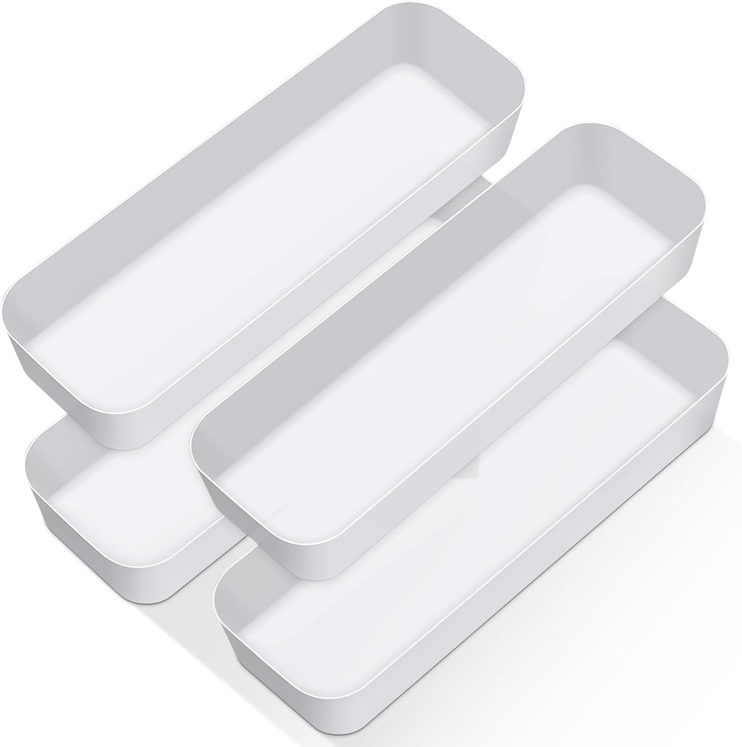 Amazon.com - Wenqik 4 Pack Rectangular Desk Organizer 10.39 x 3.35 x 1. ...