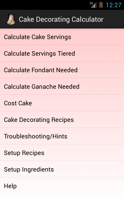 Cake Decorating Calculator FREE - App on Amazon Appstore