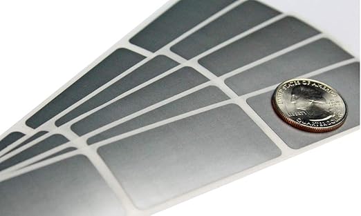 Amazon.com : My Scratch Offs 1 x 2 Inch Silver Rectangle Scratch Off ...