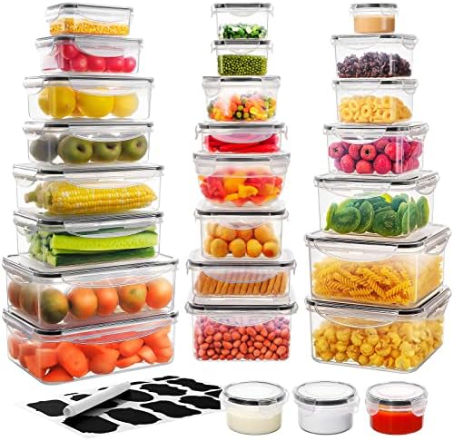 Amazon.com: 52 PCS Food Storage Containers Set with Airtight Lids (26 ...