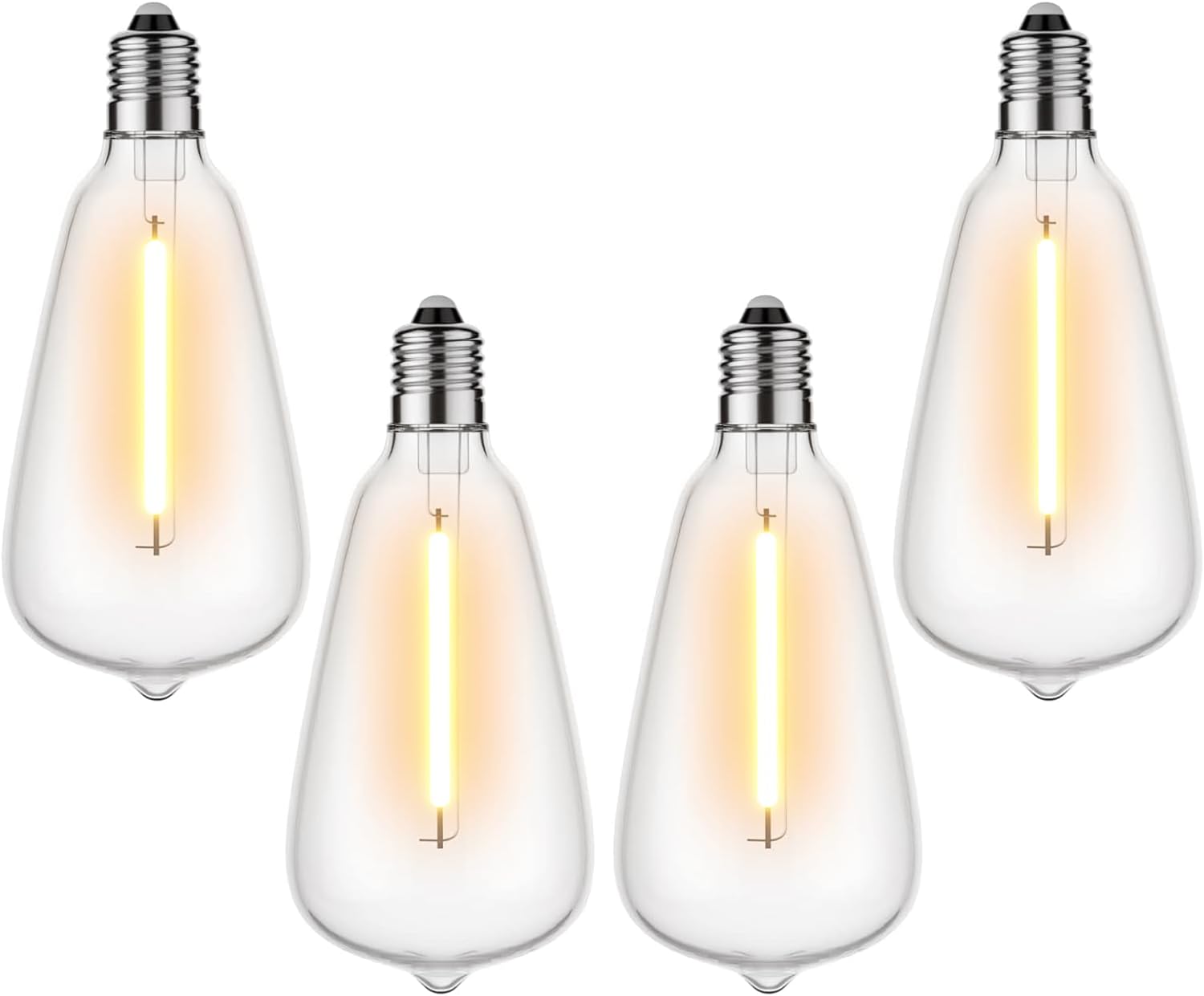 GLUROO LED String Light Bulbs, ST38 Shatterproof LED Replacement Bulbs ...