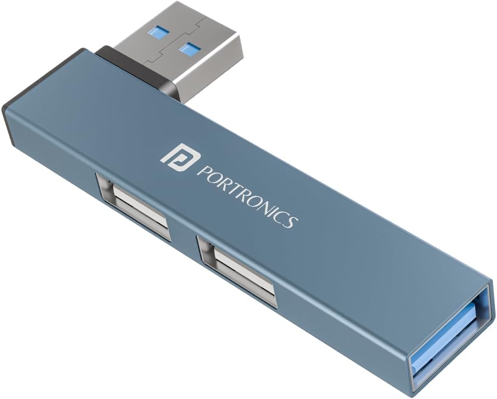 Portronics Mport Mino A USB 3.0 Hub (3-in-1) with USB 3.0 SuperSpeed ...