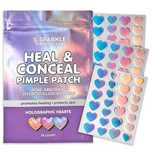 Sparkle Beauty Labs Heal & Conceal Pimple Patch - Cute Holographic ...
