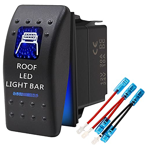Snapklik.com : Roof LED Light Bar Waterproof Rocker Switch Toggle - ON ...