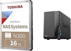 Amazon.com: Toshiba N300 16TB NAS 3.5-Inch Internal Hard Drive - CMR SATA 6 GB/s 7200 RPM 512 MB ...