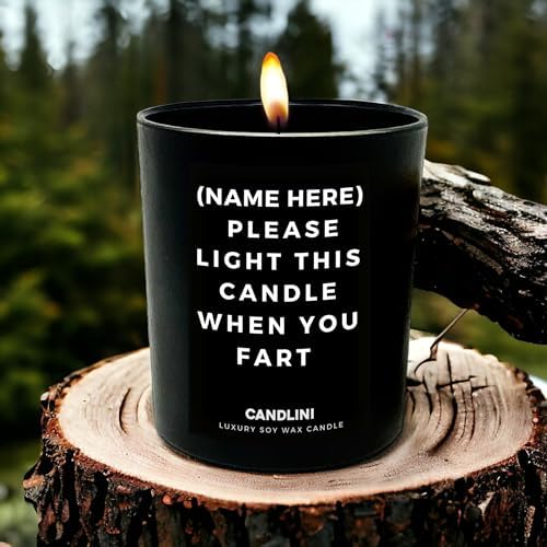 Amazon.com: Personalized Candle - Please Light When You Fart - Soy Wax ...