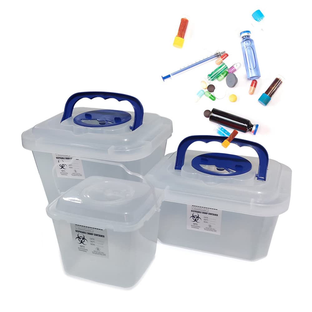 PENTAMED Sharps Containers | Biohazard Needle and Syringe Disposal ...