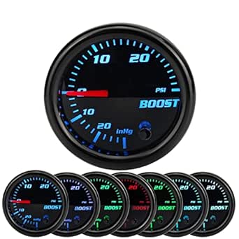 COLICO Universal Car Vehicle 2inch 52mm Pointer Turbo Boost Gauge Meter ...