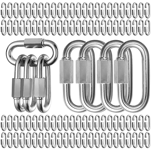 Snapklik.com : 60Pack 2.3 Inch Chain Quick Link, 600lbs Capacity 1/4 ...