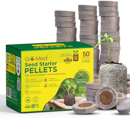 Amazon.com : Gro-Med Organic Coco Coir Seed Starter Pellets NPK ...
