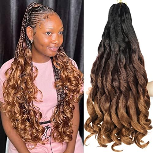 Amazon.com : French Curl Braiding Hair 24 inch 6 Packs Loose Wave ...