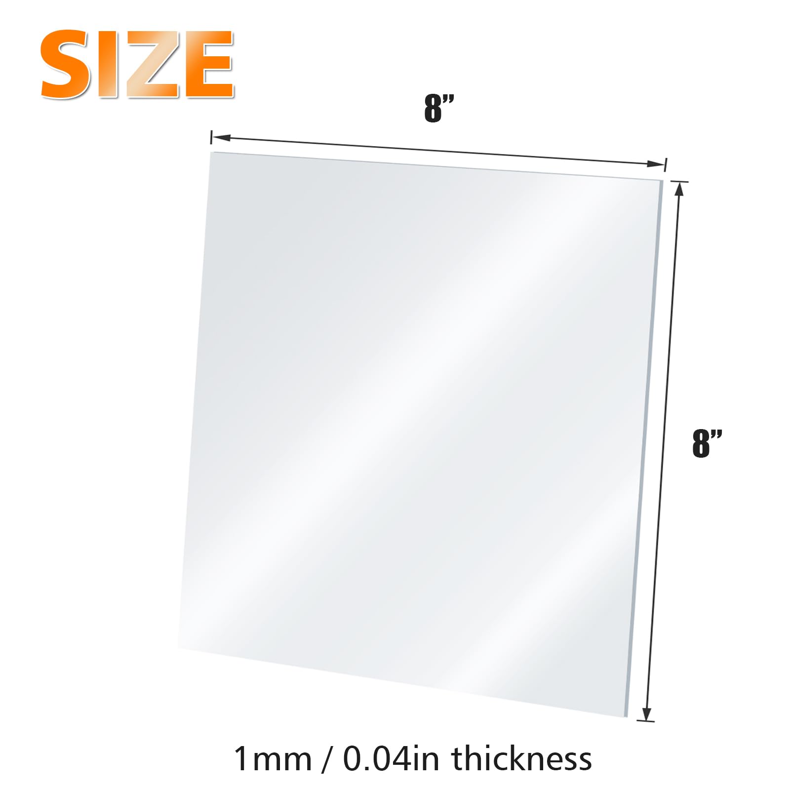 Snapklik.com : Egofine Plexiglass Sheets Acrylic Sheets 20 Pack Of 8x8 ...