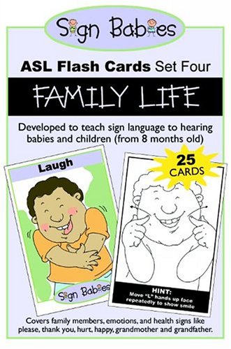Sign Babies ASL Flash Cards, Set Four: Family Life: Babies, Sign ...