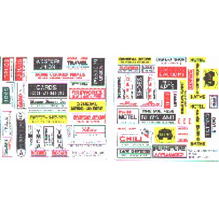 Blair Line HO Scale Main Street Storefront Signs #2 : Amazon.in: Toys ...