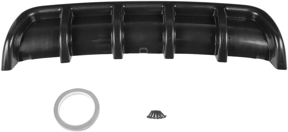Amazon.com: RULLINE 33.5" x5.2" Universal Rear Bumper Lip Diffuser Car ...