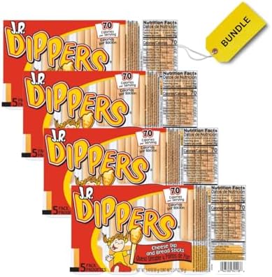Amazon.com: J.R. Dippers Cheese Dip & Breadsticks; Pretzel Sticks 4 ...