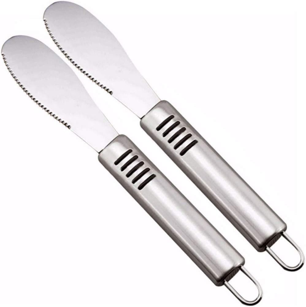 Amazon.com | Goeielewe 2PCS Butter Spreaders Spatula, Stainless Steel ...