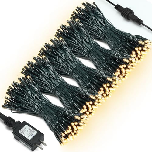 800 Warm White LED String Lights - 287.4ft 2 Pack 400 Indoor Outdoor ...
