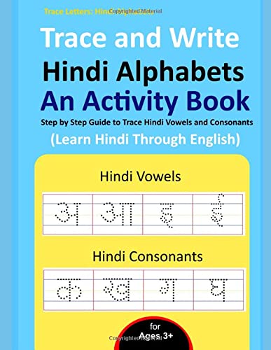 Buy Trace and Write Hindi Alphabets - An Activity Book: Step by Step ...
