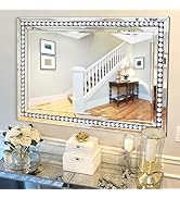 Amazon.com: Autdot 47" x 32" Large Living Room Mirror - Gold Wall Decor ...
