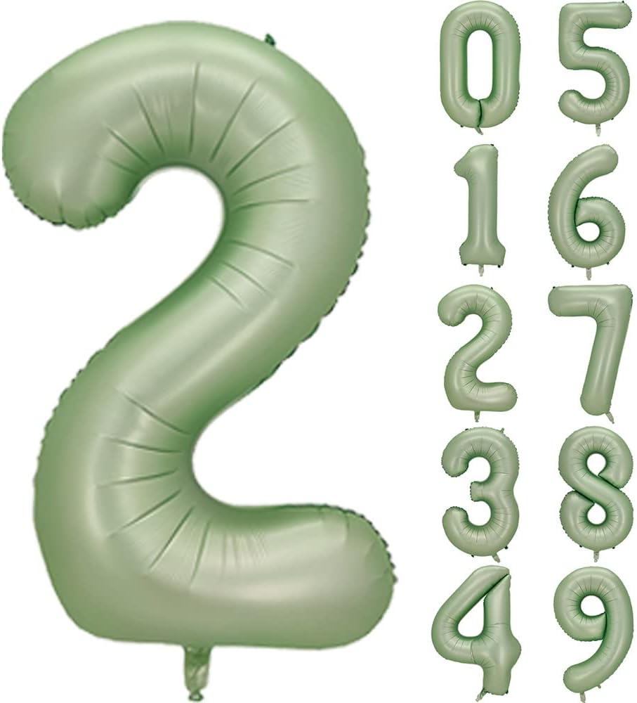 Amazon.com: Gifloon Number 2 Balloon, Large number balloons 40 inch ...