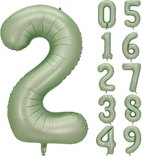 Amazon.com: Gifloon Number 2 Balloon, Large number balloons 40 inch ...