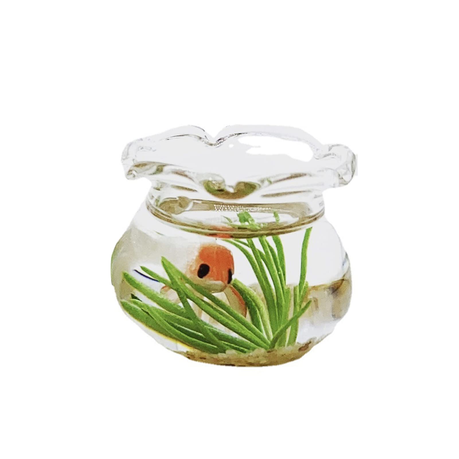Amazon.com: Altsuceser 1/2/4 Pc Miniature Fish Bowl Dollhouse Fish Tank ...
