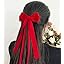 Elegant Hair Clip with Long Ribbon Fringes & Smooth Fabric Finish ...