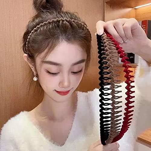 Amazon.com : 3 PCS Non Slip Headbands for Women Girls Cloth Rhinestone ...