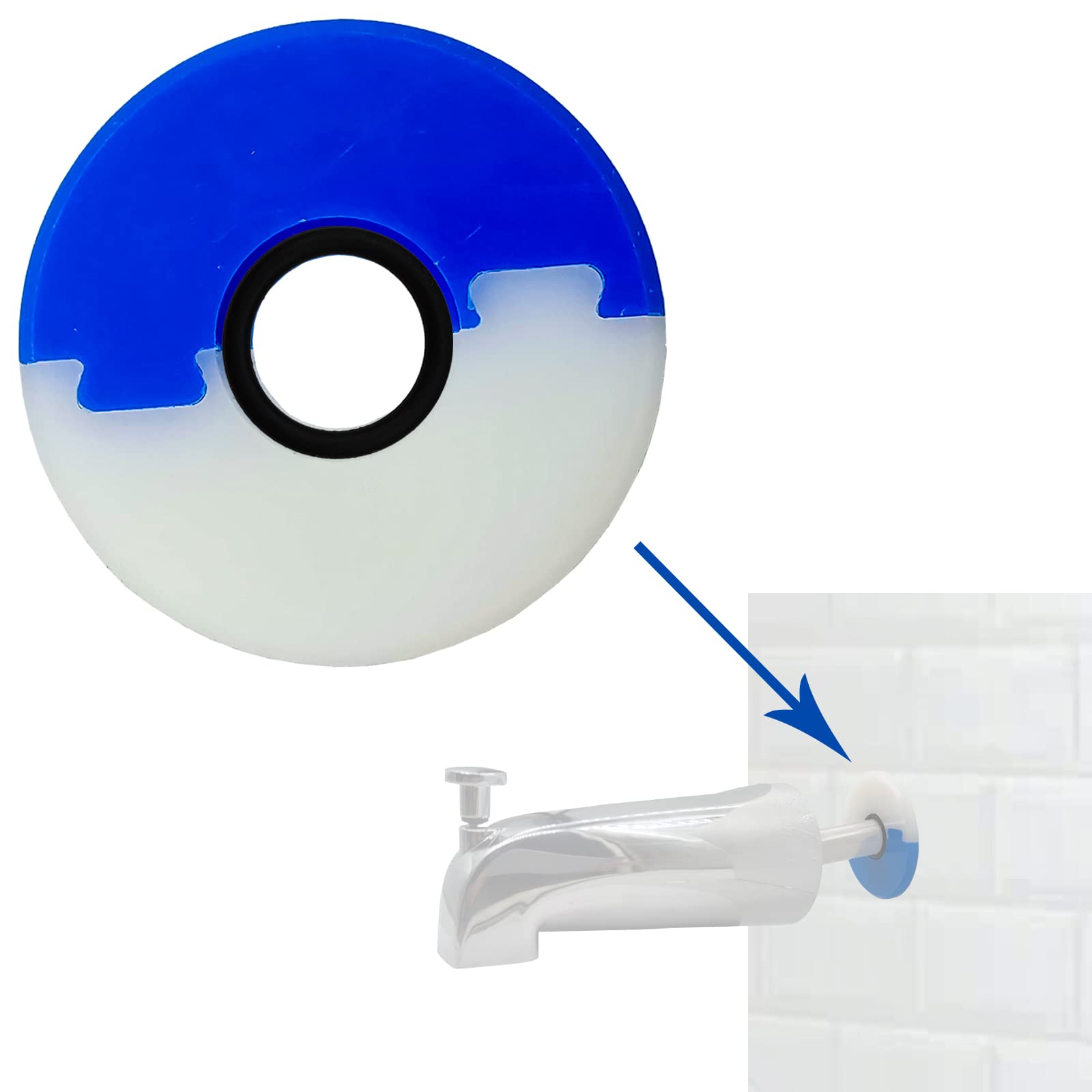 Flibyt Bathtub Spout Back Seal, Protect Bath Finished Wall from Water ...