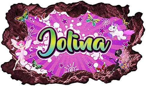 3D Wandtattoo Name Jolina Graffiti Wand Aufkleber Durchbruch Girl ...