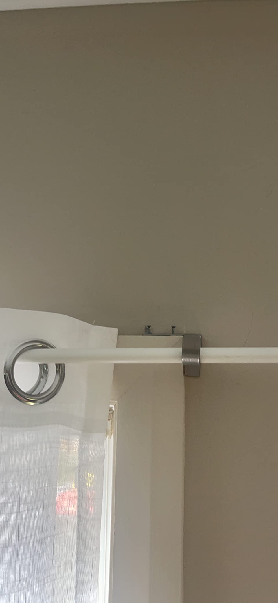 Black Tap Bracket - No Drill Curtain Rod Bracket 1" Curtain Rod, Heavy ...