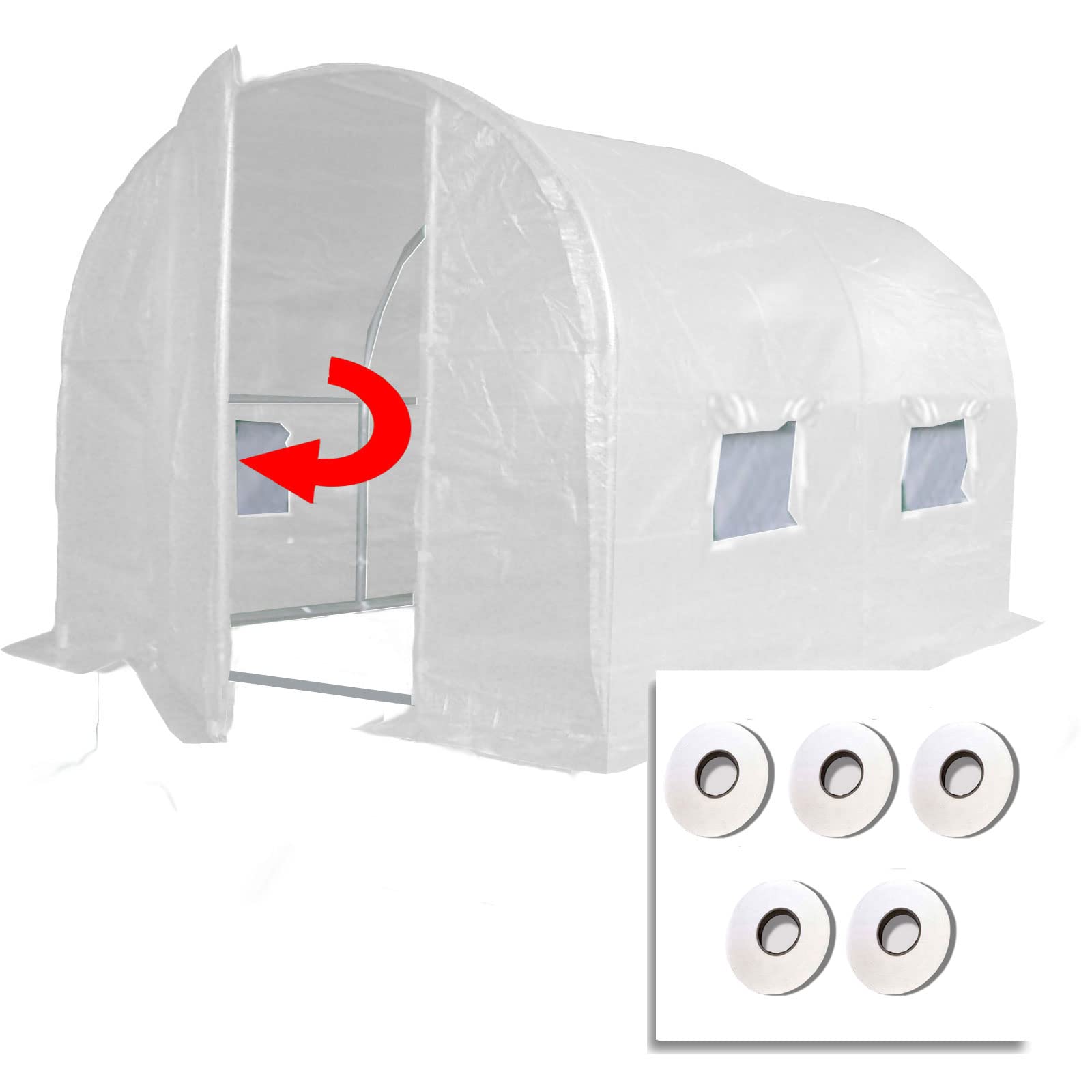 Choose 5 Sizes Polytunnel + Hotspot Tape Kit. "Strongest In It's Class ...