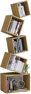 Amazon.com: Bookshelf Bookshelves Bookcase with Cabinet 5-Tier ...