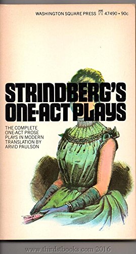 Strindberg's One-Act Plays: Arvid Paulson: 9780671474904: Amazon.com: Books