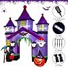 Amazon.com: Alupssuc Halloween Inflatables Giant 10FT Haunted House ...
