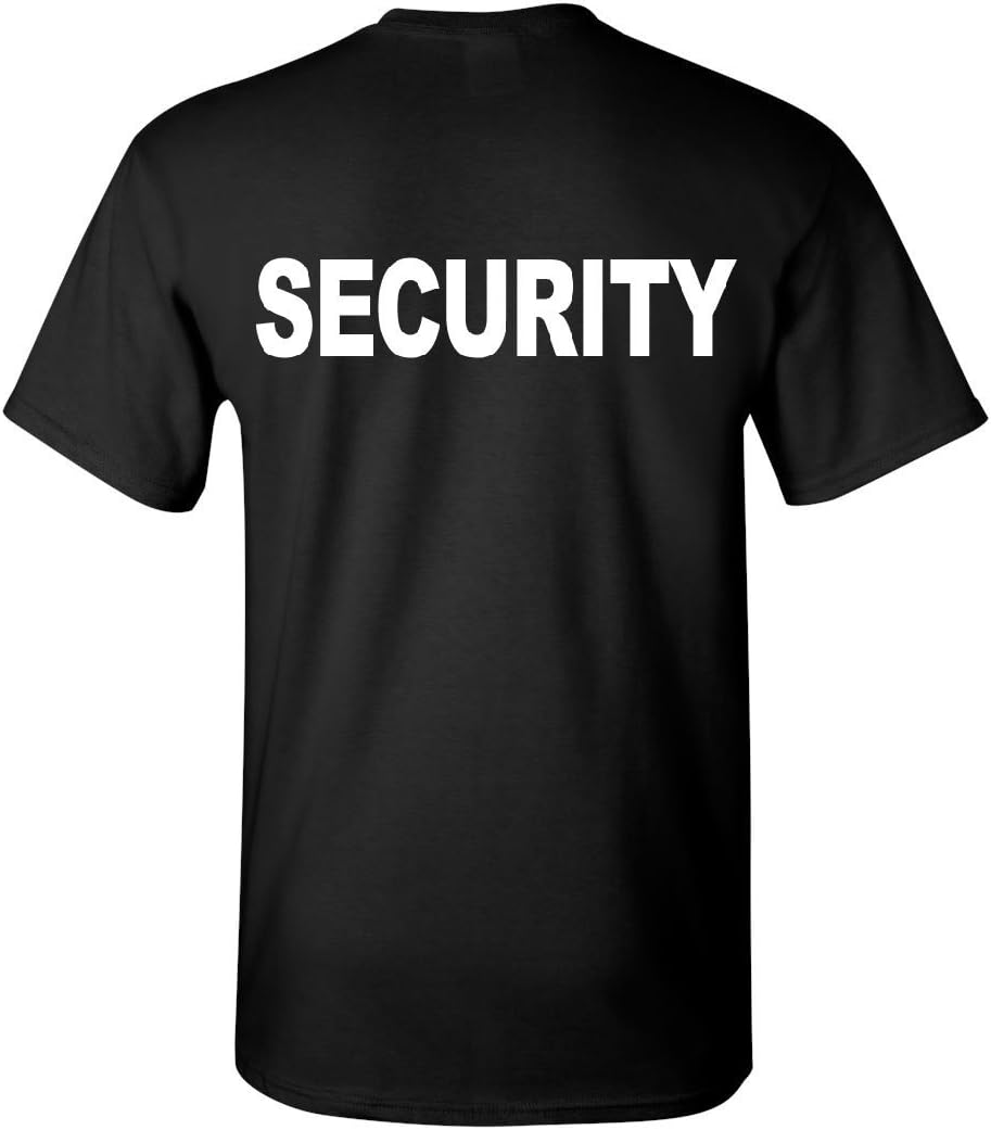 Amazon.com: Security T-Shirt Bouncer Police Event Staff Uniform Guard ...