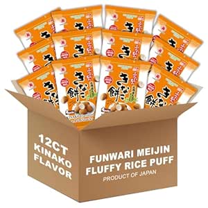 Amazon.com: Rice Puff Snack Funwari Meijin (12 pack, Sweet Soybean)