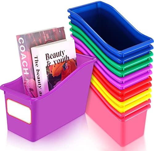 Amazon.com : Teling 12 Pieces Magazine Book Folder Bins for Classroom ...