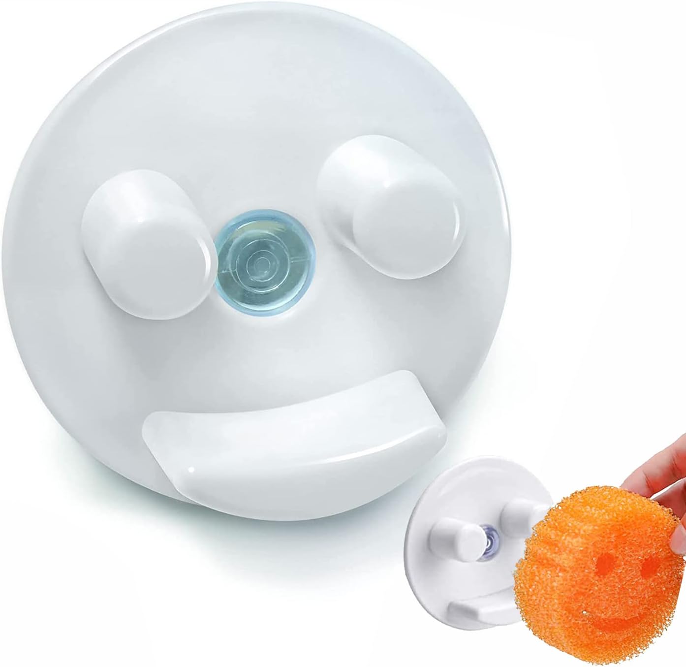 Self-Draining Sponge Holder with Suction Cup Installation, Sponge ...