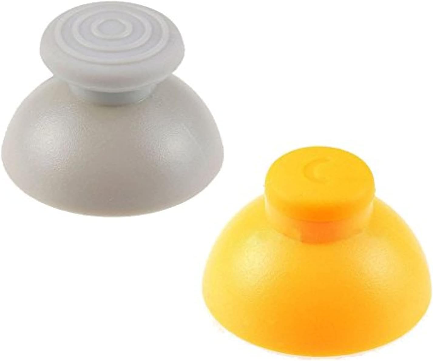 Snapklik.com : 2Pcs Yellow And Grey Replacement Analogue Analog Sticks ...