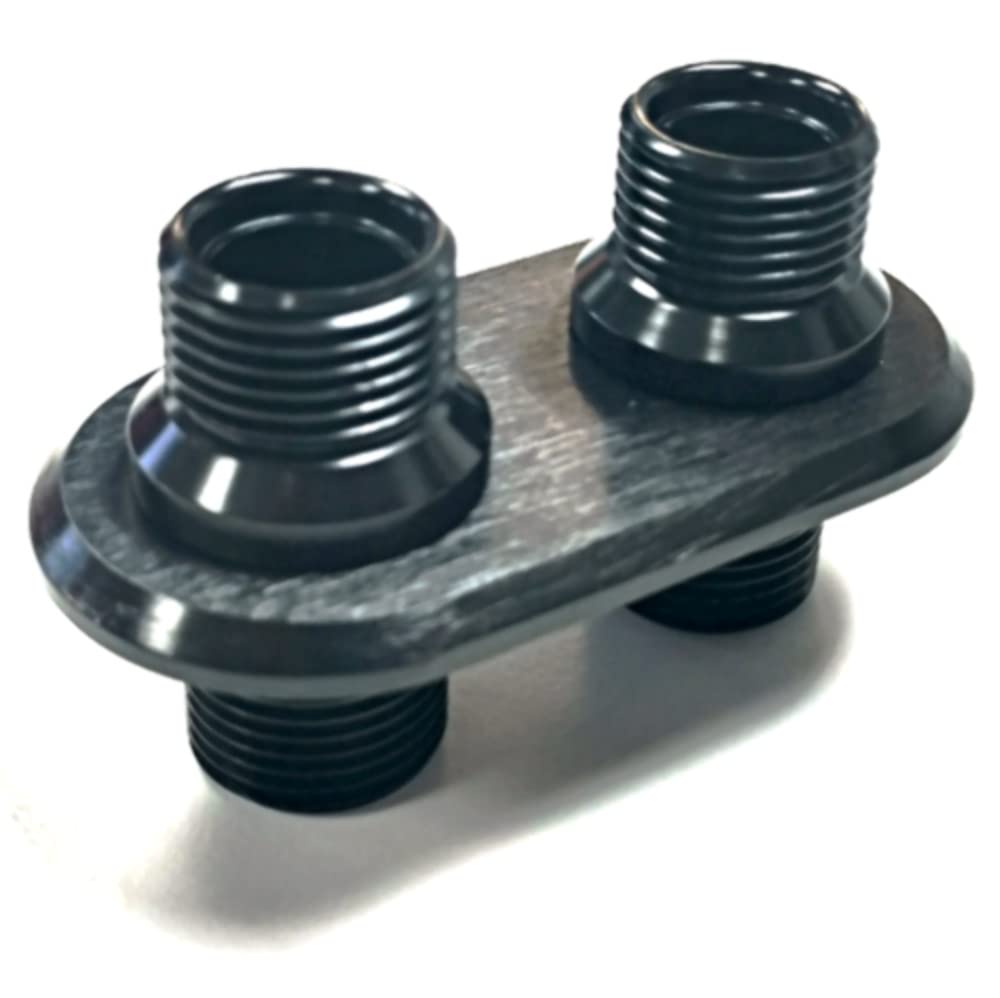 Amazon.com: Black Aluminum 2 Port (1-L 1-L) Ac Air Conditioning Heater ...