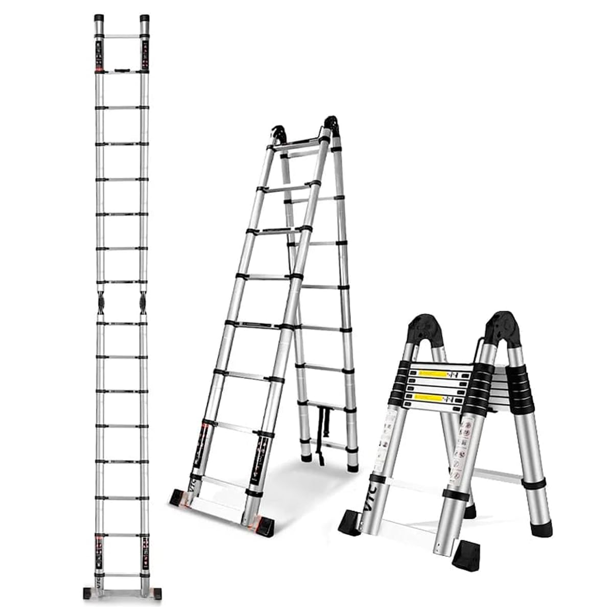 VTC Aluminum Telescopic Ladder, Multipurpose Extendable Folding Ladder ...