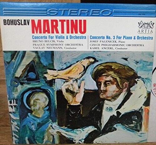 MARTINU, NEUMANN, ANCERL, BELCIK, PALENCIK - MARTINU: CONCERTO FOR ...