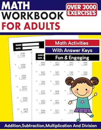 Basic Math Workbook for Adults: With Over 3000 Exercises (Addition ...