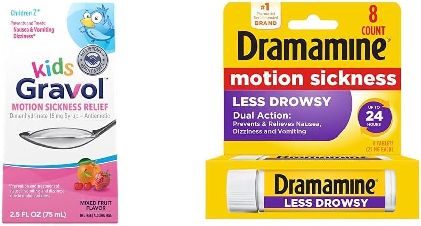 Amazon.com: Gravol Kids Liquid for Motion Sickness, 2.5 FL OZ ...