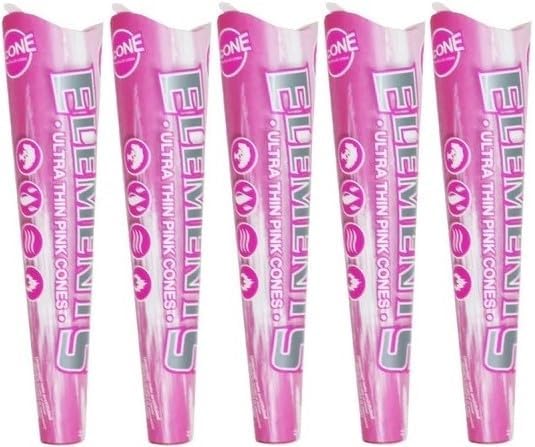 Amazon.com: Elements Pink Cone King Size (110mm) - 5 Pack - 15 Cones ...